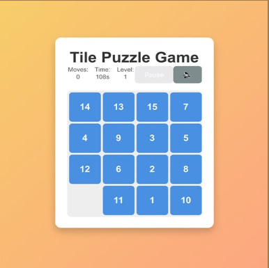 Tile Puzzle Game - Play Online